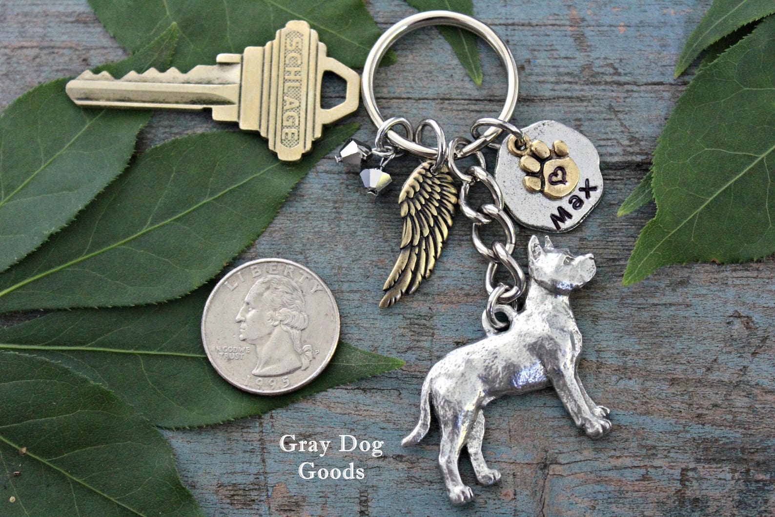 Pit Bull Memorial Key Chain Dog Memorial Key Chain Pit Bull | Etsy