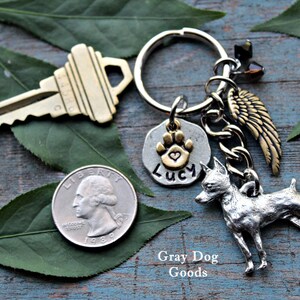 Miniature Pinscher Memorial Keychain, Pet Memorial Keychain, Min Pin ...
