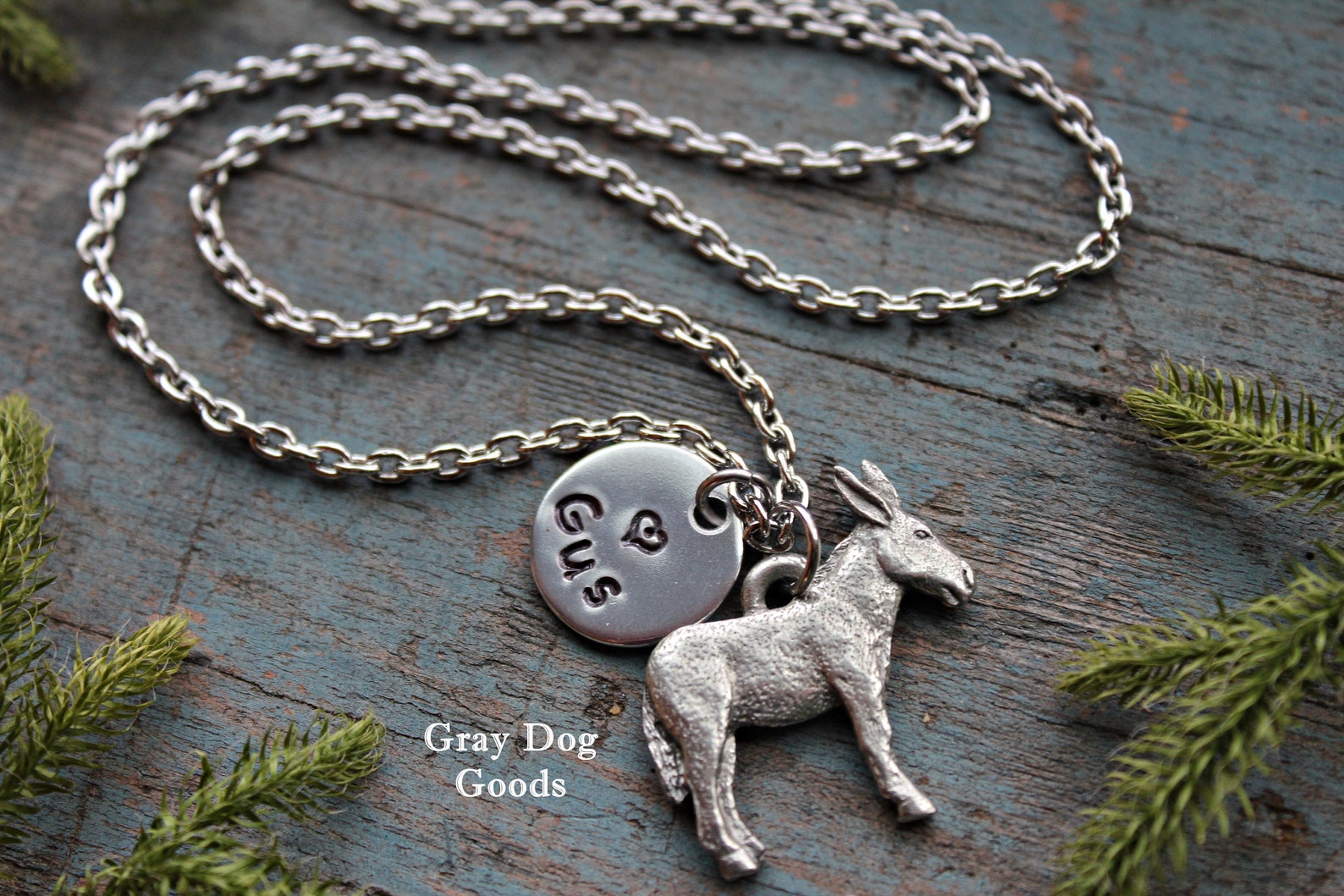 Donkey Necklace, Donkey Mom, Gift for Donkey Lover, Personalized Donkey ...