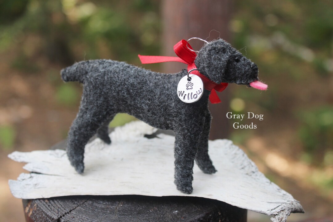Blue Weimaraner Ornament, Personalized Dog Ornament, Blue Weim, Hand ...