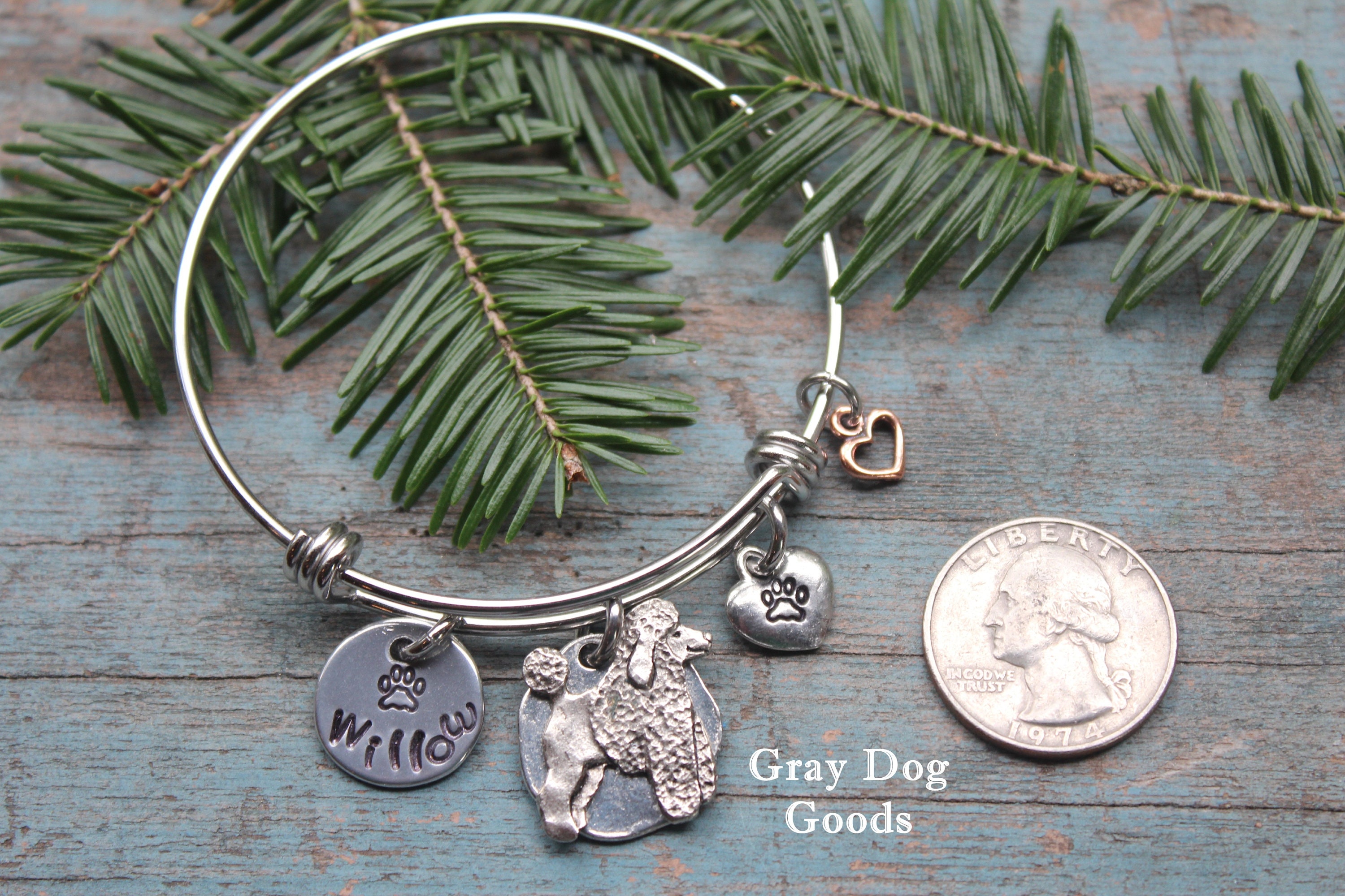 Poodle Bracelet, Poodle Jewelry, Personalized Dog Bracelet, Poodle Mom ...
