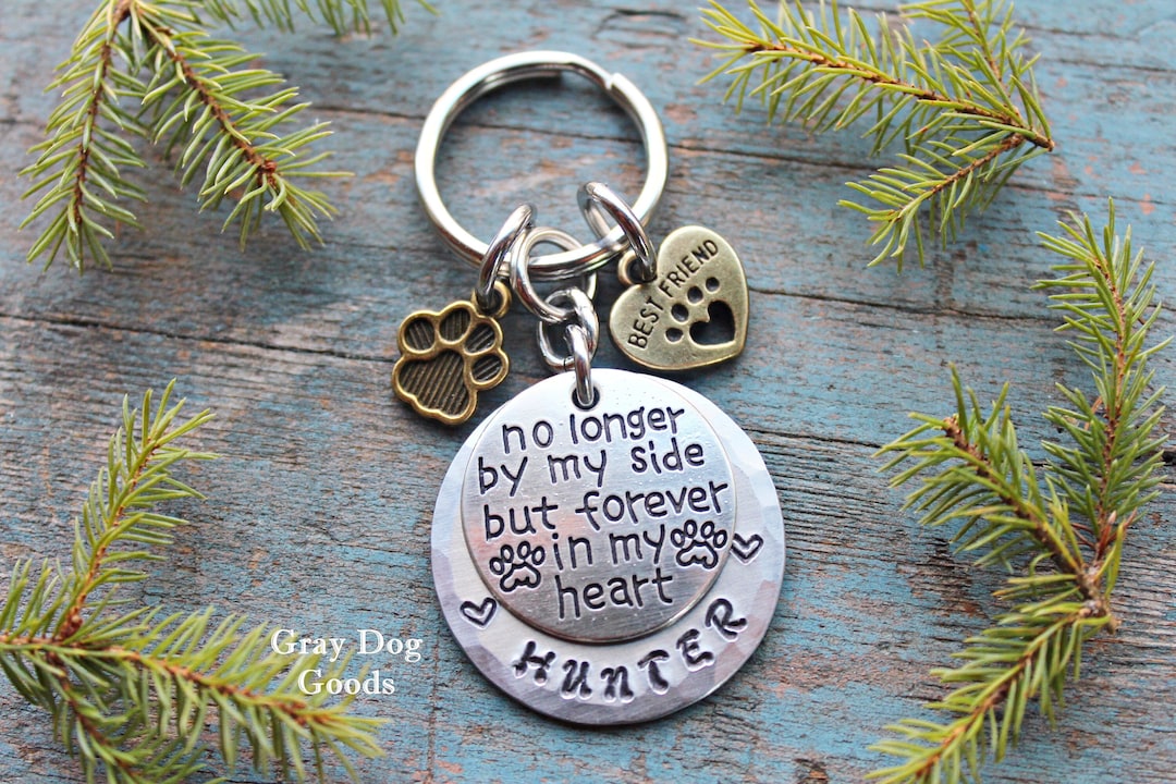Pet Memorial Key Chain, Pet Remembrance Gift, Loss of Dog, Loss of Cat ...