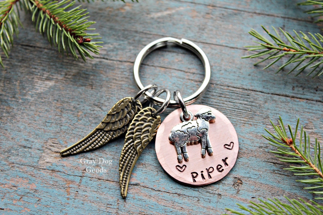 Sheep Lamb Memorial Key Chain, Sheep Lamb Remembrance Gift, Pet Sheep ...
