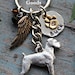 Boxer Memorial Key Chain, Pet Memorial Key Chain, Boxer Floppy Ears ...