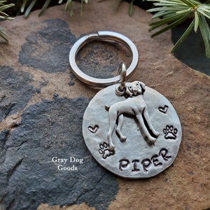German Shorthaired Pointer Key Chain, GSP Key Ring, German Shorthair ...