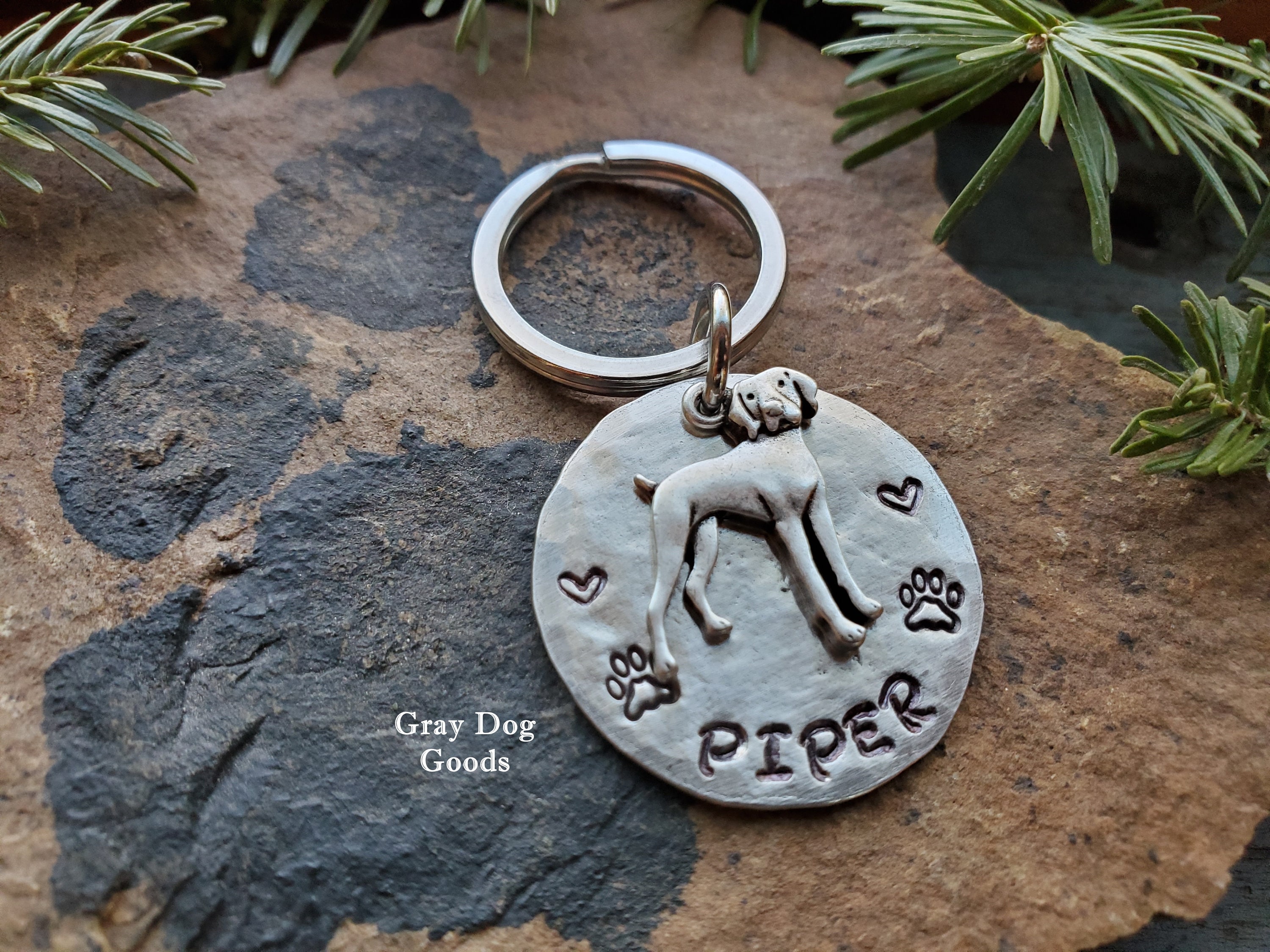 German Shorthaired Pointer Key Chain GSP Key Ring German - Etsy
