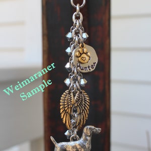 German Shorthaired Pointer Memorial Keychain GSP Key Chain | Etsy