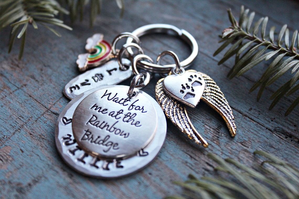 Dog Memorial Key Chain Dog Sympathy Gift Loss of Dog Dog - Etsy