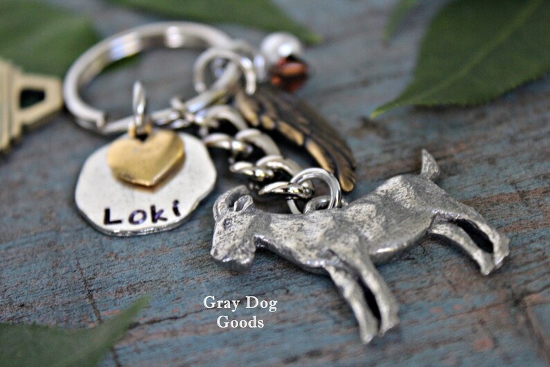 Goat Memorial Key Chain, Pet Memorial Key Chain, Goat Keychain, Pet ...