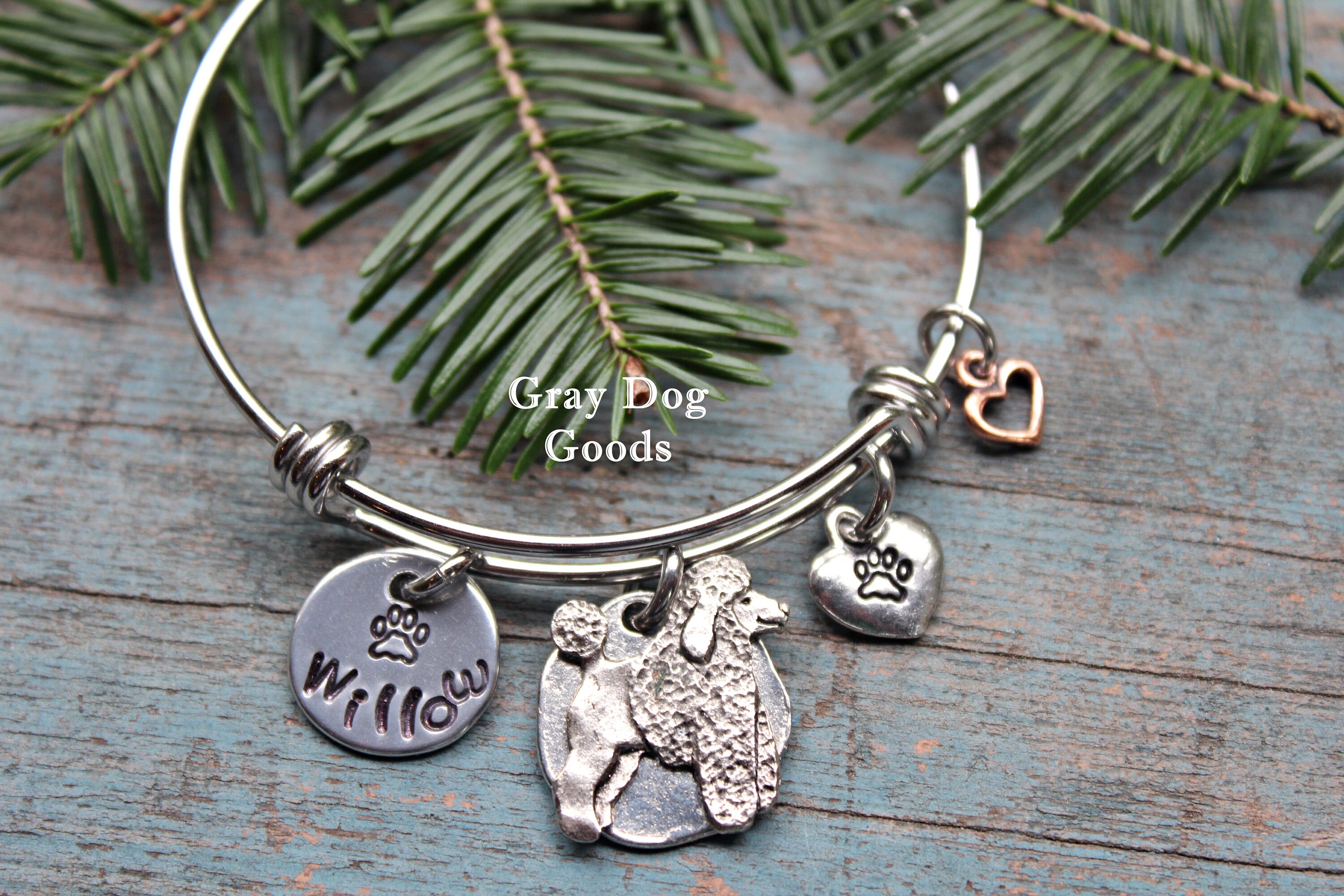 Poodle Bracelet, Poodle Jewelry, Personalized Dog Bracelet, Poodle Mom ...