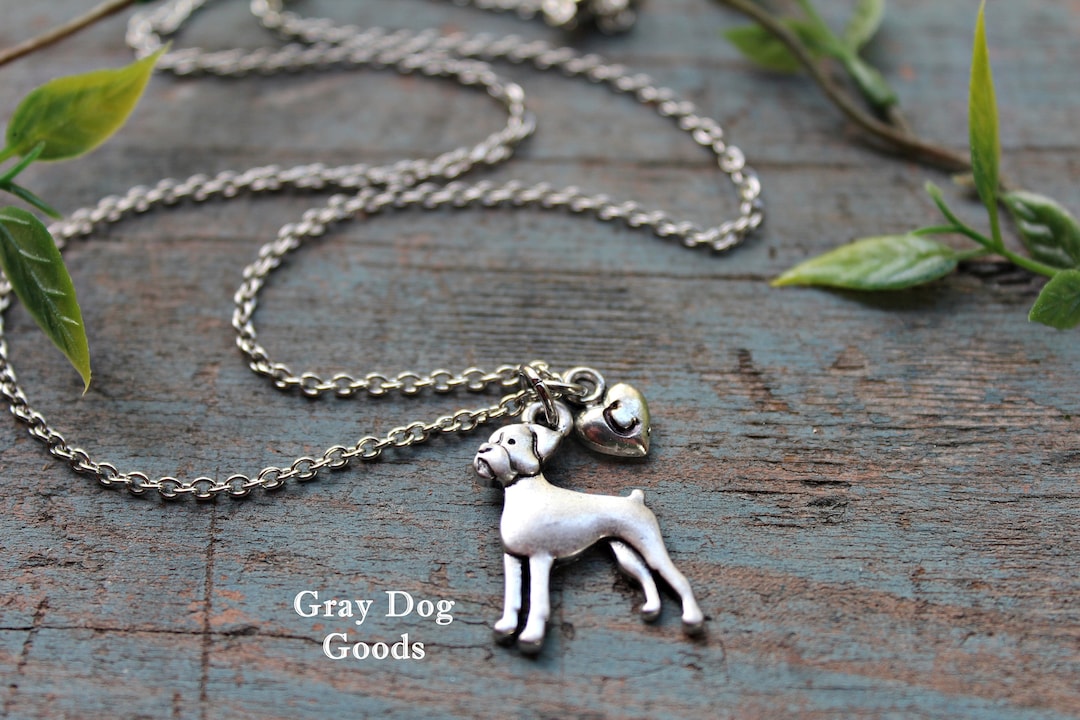 Boxer Necklace, Boxer Jewelry, Boxer Mom, Dog Necklace - Etsy