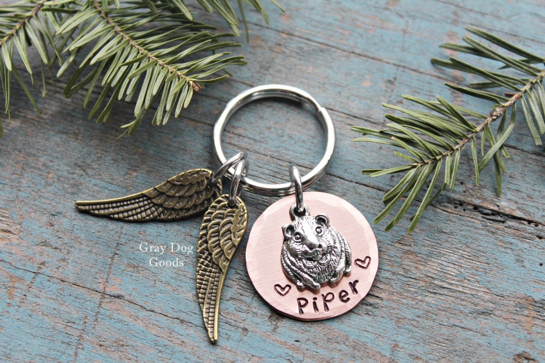 Guinea Pig Memorial Key Chain, Guinea Pig Remembrance Gift, Pet Guinea ...