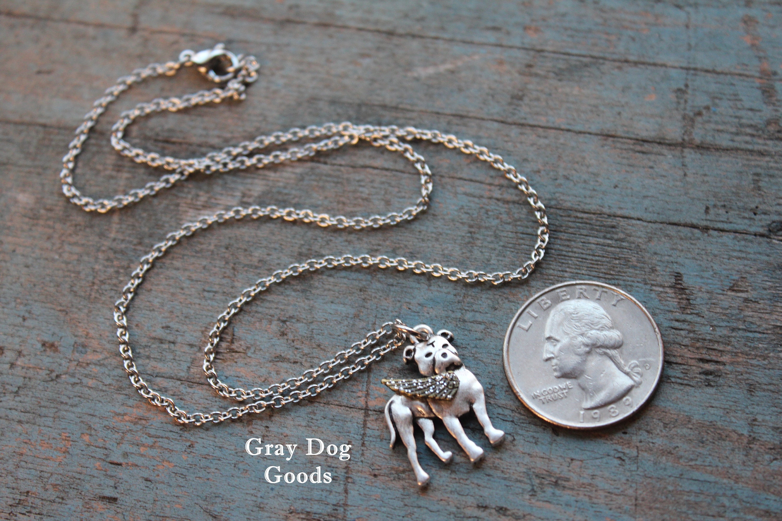 Pit Bull Angel Necklace, Pit Bull Jewelry, Pit Bull Mom, Pit Bull ...