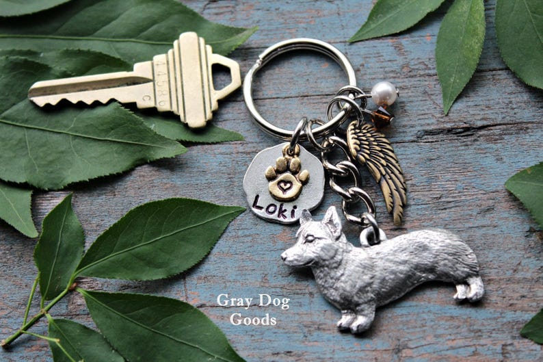 Corgi Memorial Key Chain Pet Memorial Key Chain Pembroke | Etsy