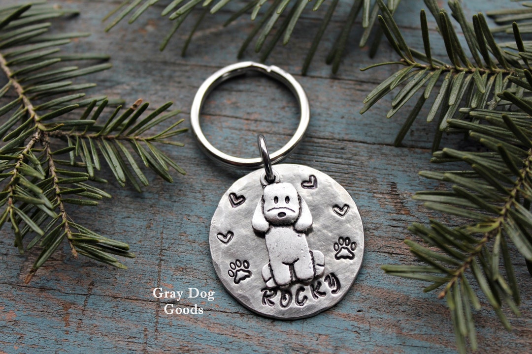 Doodle Key Chain, Goldendoodle Key Chain, Personalized Dog Key Chain ...