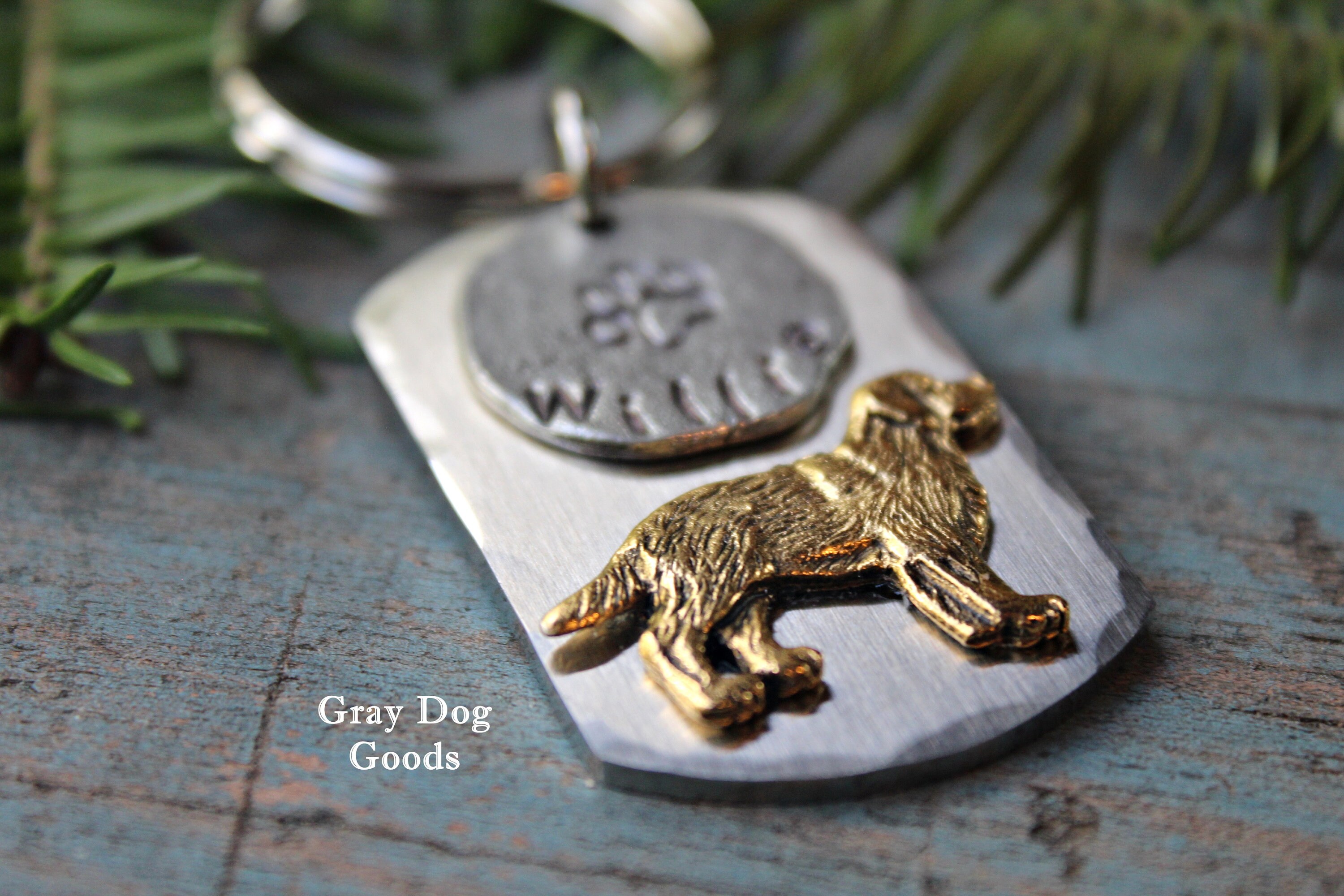 Golden Retriever Key Chain Personalized Golden Retriever Key - Etsy