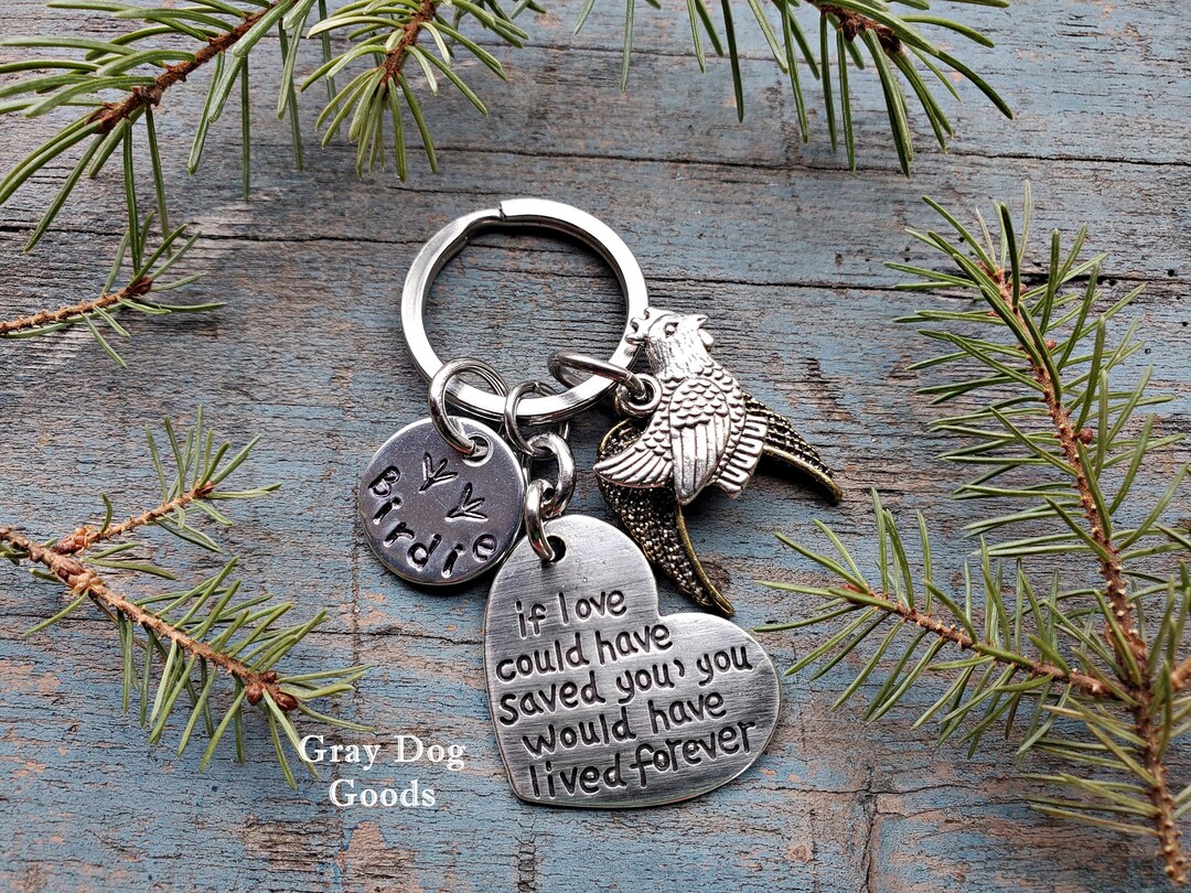 Chicken Memorial Key Chain, Chicken Rooster Remembrance Gift, Pet ...