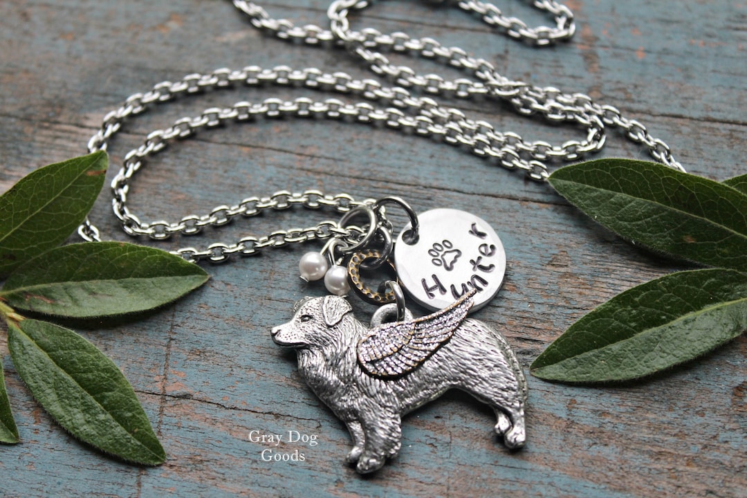 Border Collie Angel Necklace, Border Collie Jewelry, Border Collie ...