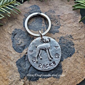 German Shorthaired Pointer Key Chain, GSP Key Ring, German Shorthair ...