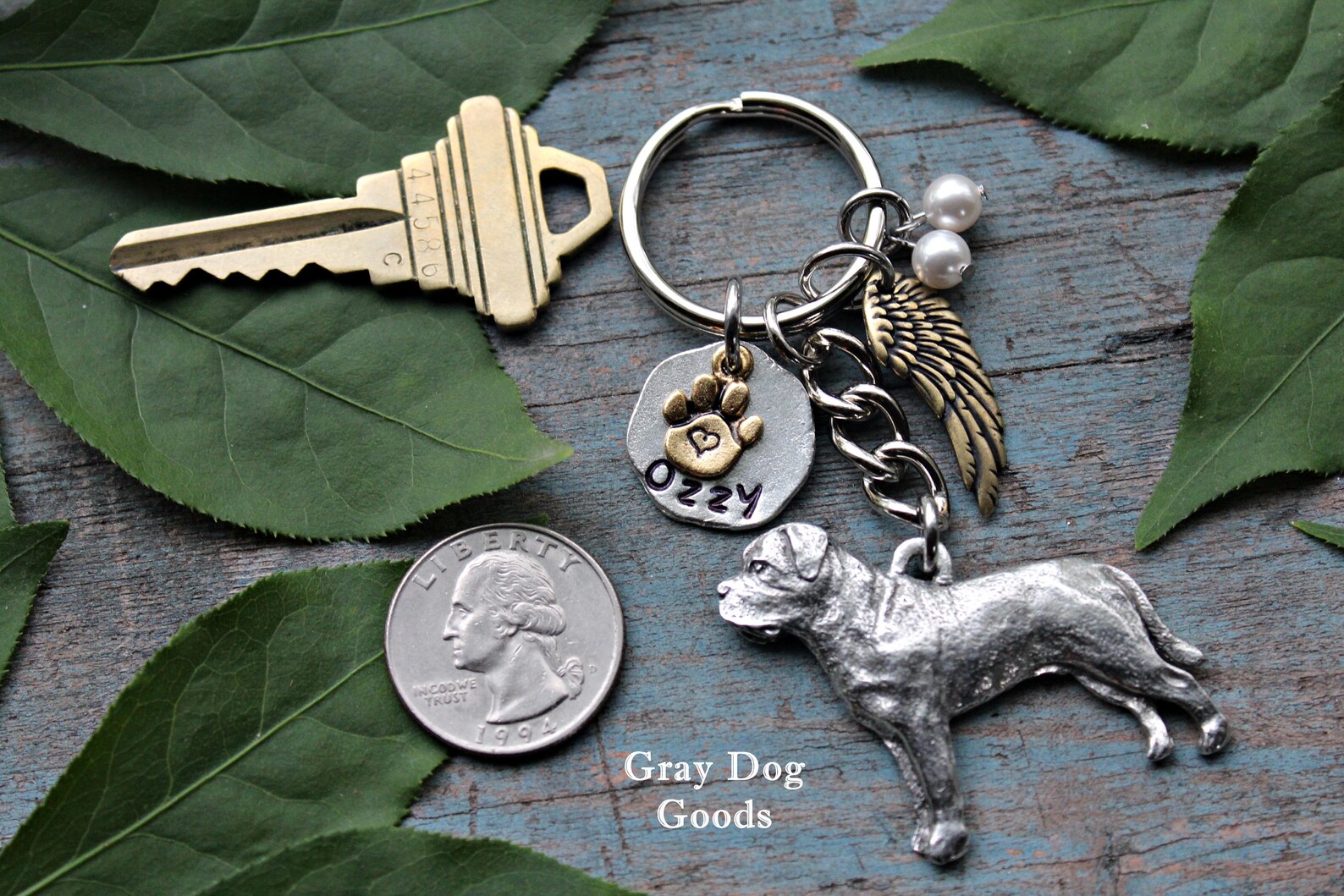 Mastiff Memorial Key Chain Pet Memorial Key Chain English - Etsy