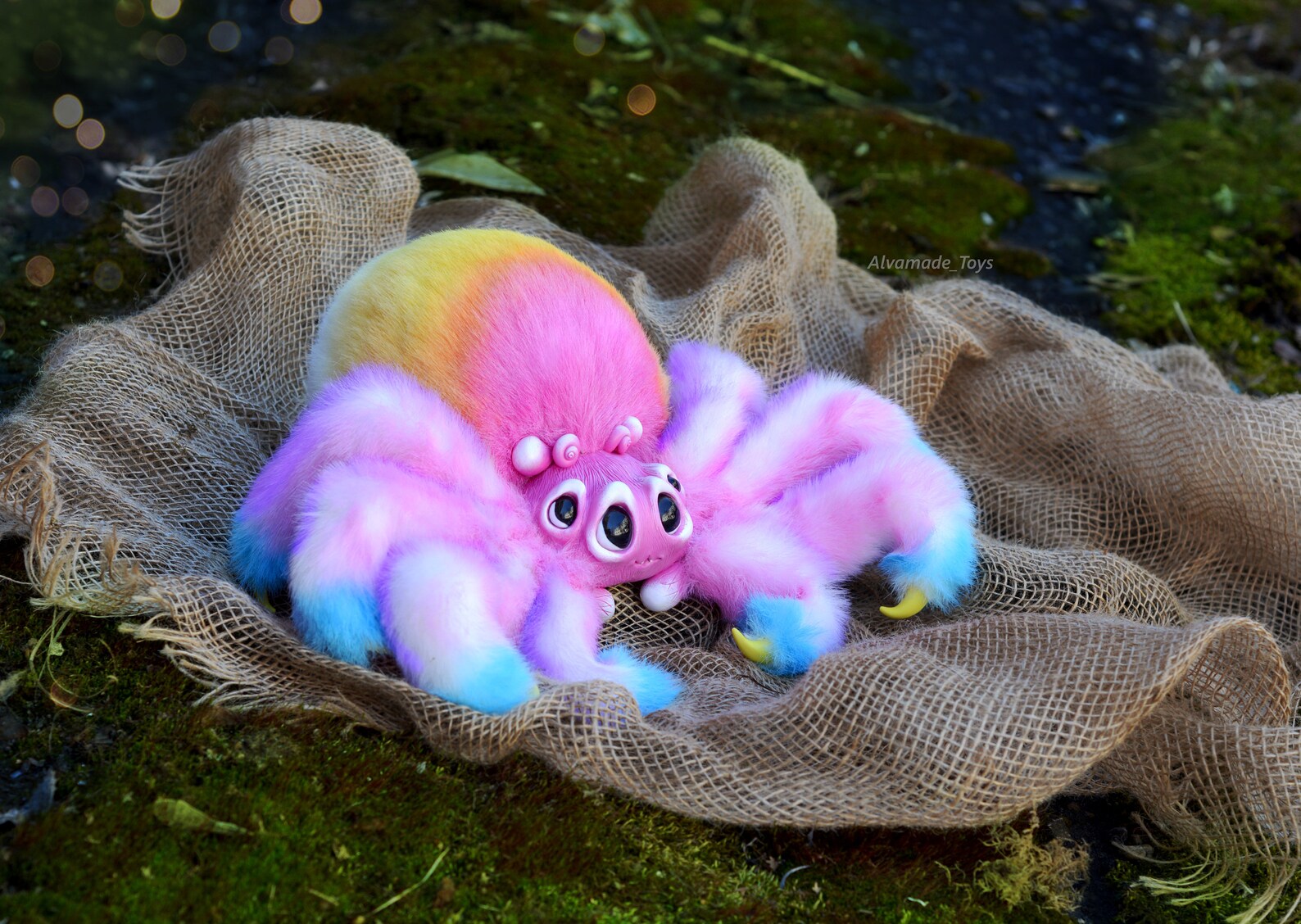 Fluffy spider Made to order | Etsy