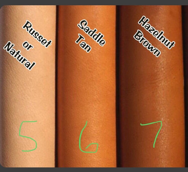 CUSTOM ORDER Real Natural Tan Dyed Vachetta Leather Luxury | Etsy