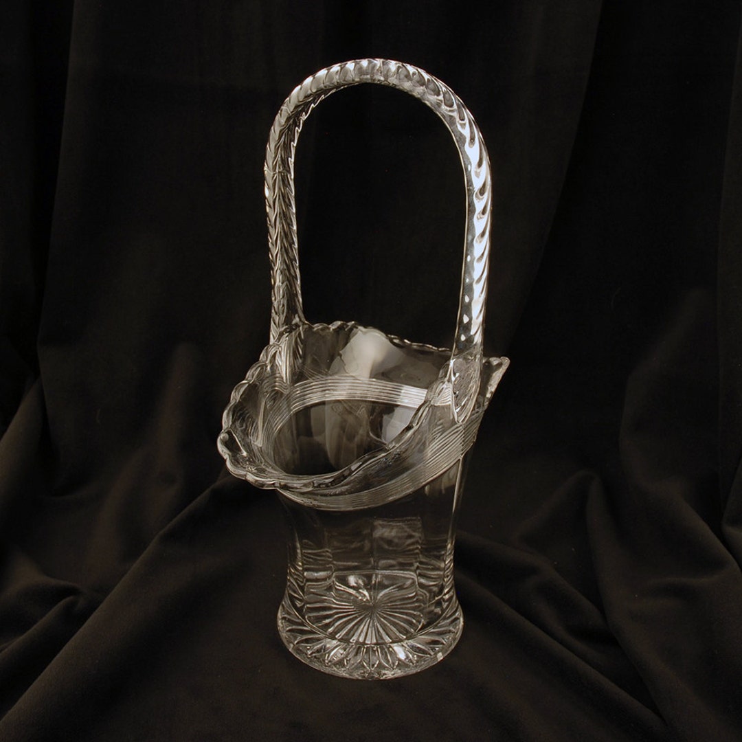 Duncan Miller Tavern 11" Elegant Glass Oval Basket, Vintage 1940s-1950s ...
