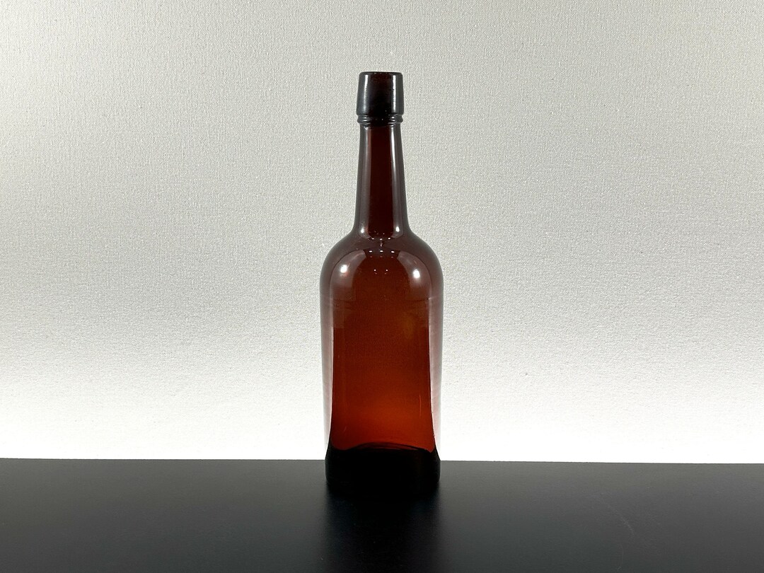 Antique Red Amber Whiskey Bottle, Blown Glass, 1/5 Gallon - Etsy