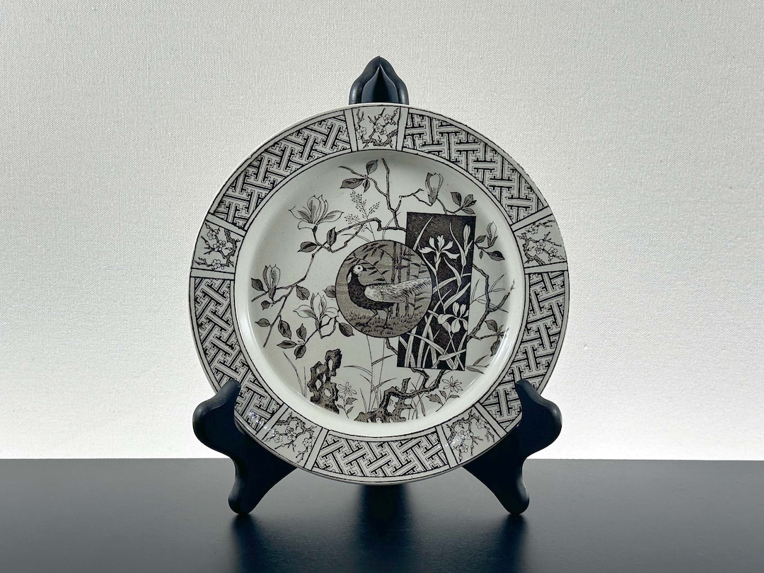 Antique Minton Set of Four (4) Aesthetic Movement "faisan" Pattern ...