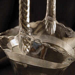 Duncan Miller Tavern 11" Elegant Glass Oval Basket, Vintage 1940s-1950s ...