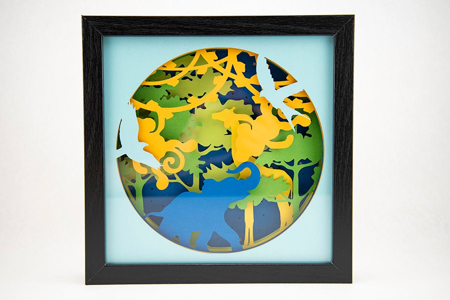 Jungle Shadow Box; Cricut Digital Files - Etsy