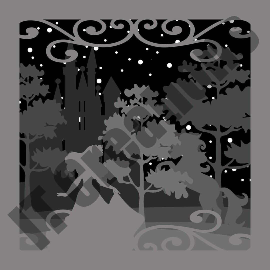Princess Shadow Box; Cricut Digital Files - Etsy