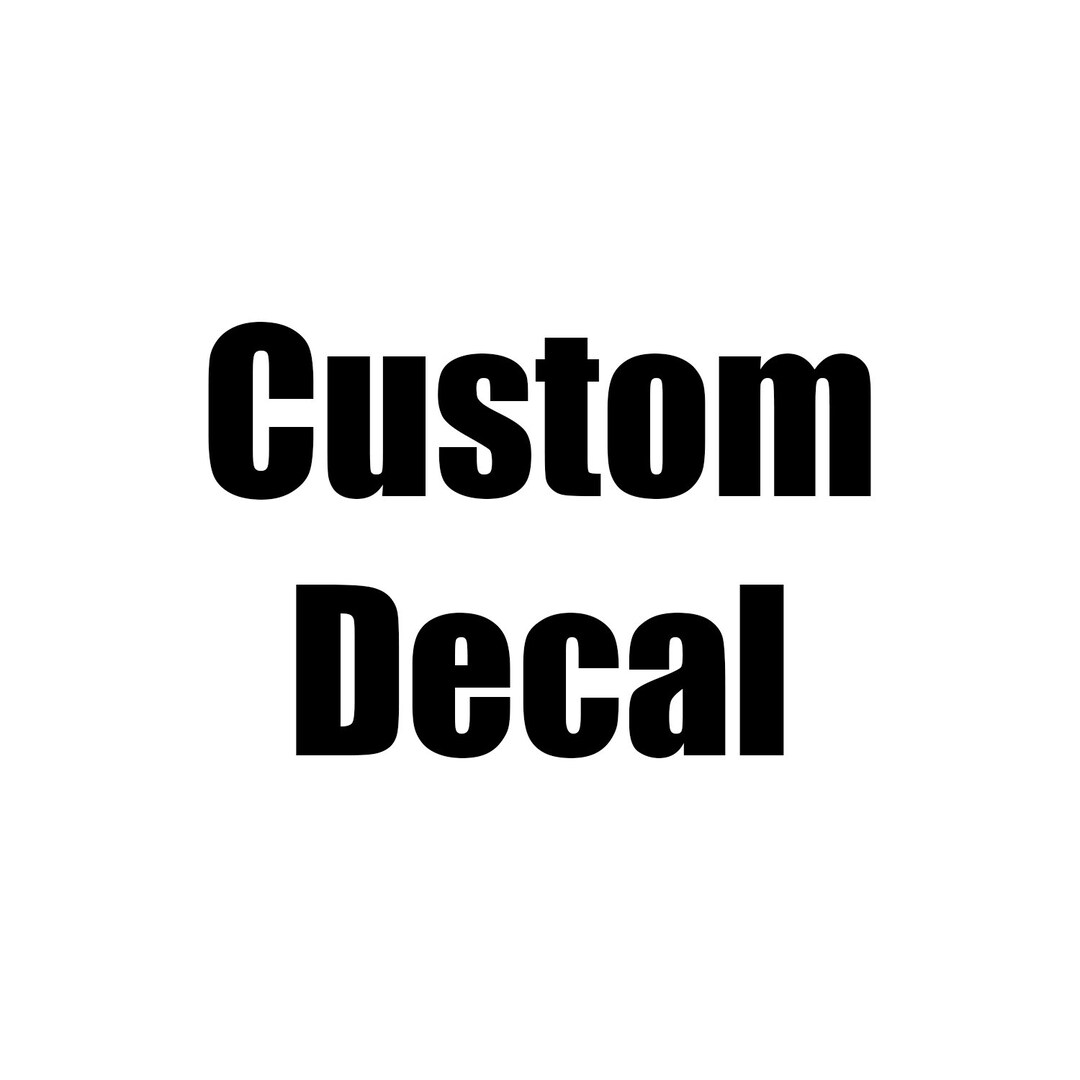 Custom Decal / Decal - Etsy