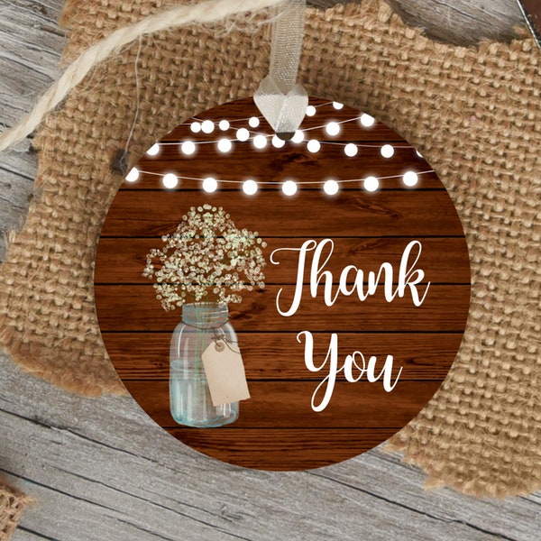 Mason Jar Thank You - Etsy