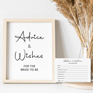 Advice for the Bride to Be Cards and Sign Bridal Shower Advice - Etsy