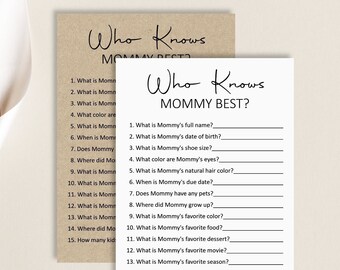 Would Momma Rather Would She Rather Baby Shower Game Greenery - Etsy