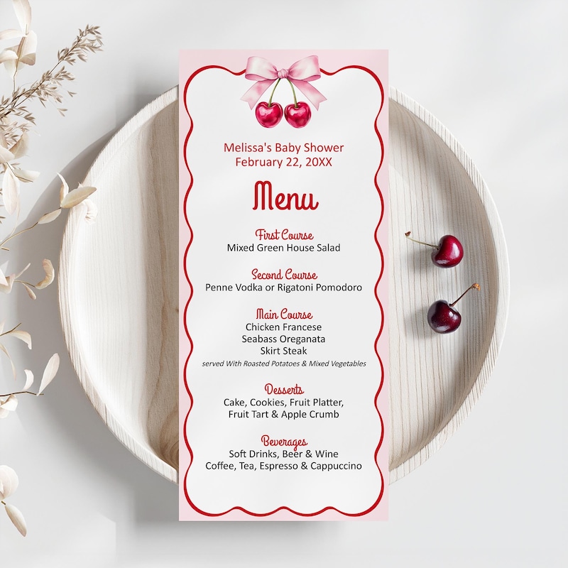 Cherry Design Cards - Etsy