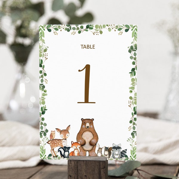 Woodland Table Decor - Etsy
