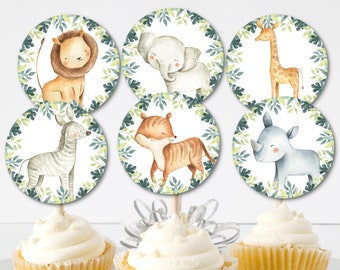 Zoo Cupcake Toppers | Etsy