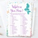 What's in Your Purse Mermaid Baby Shower Game Under the - Etsy