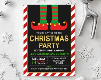 Holiday Sleepover Invitation - Etsy