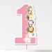 PRINTABLE Jungle Number 1 Cake Topper Jungle First Birthday Cake Topper ...