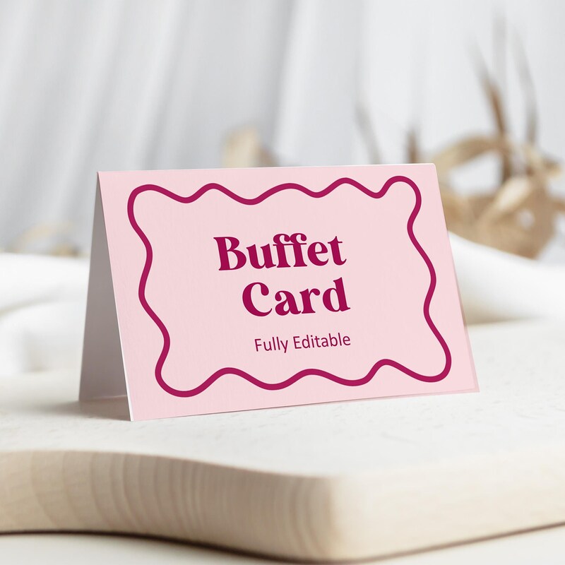 Food Tent Cards - Etsy