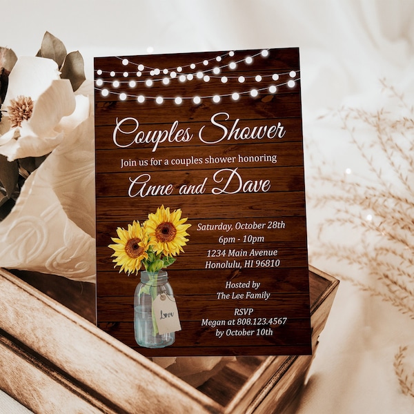 Wedding Shower Custom Invitation - Etsy