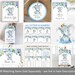 Elephant Thank You Tags Blue Elephant Favor Tags Printable Boy Baby ...