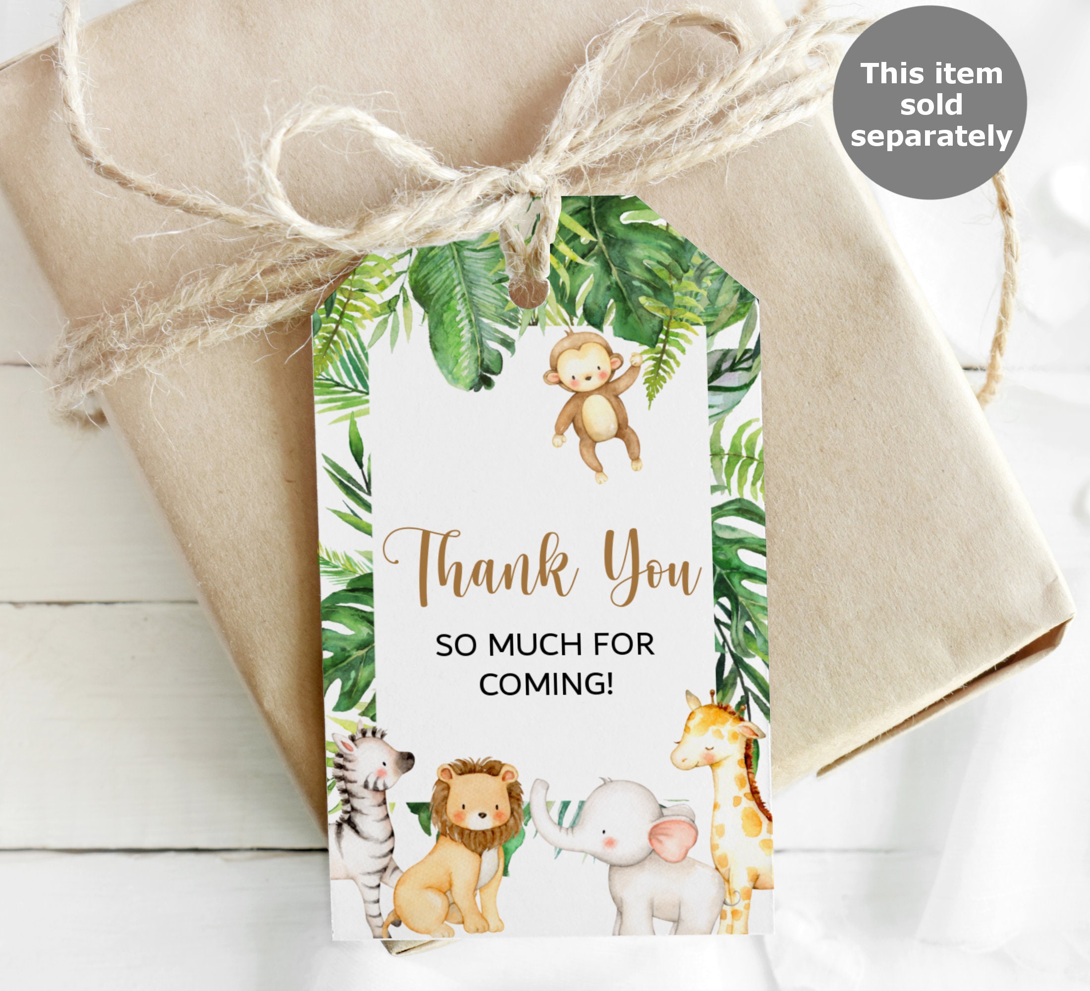 Safari Water Labels Safari Birthday Safari Animals Baby Shower | Etsy