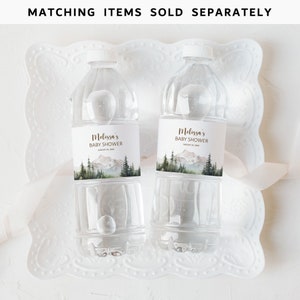 Editable Mountain Adventure Theme Thank You Card Note Card Template ...