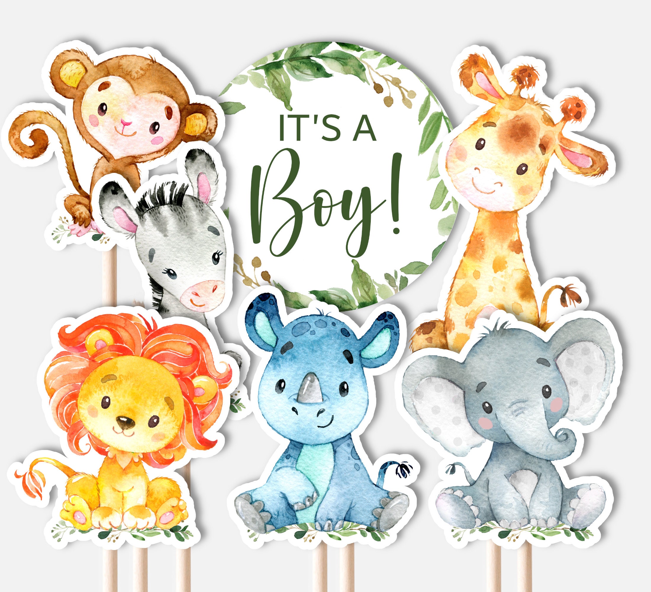 Jungle Baby Shower Clip Art