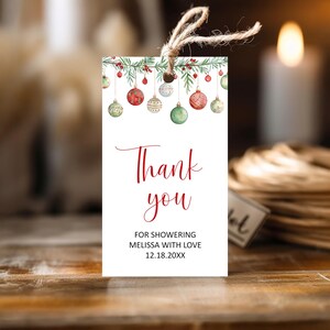 Editable Christmas Holiday Party Food Label Place Card Buffet Table ...