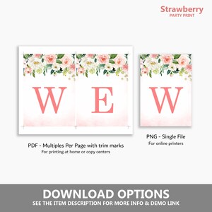 Editable Elephant Baby Shower Banner Pink Elephant Welcome Baby Banner ...